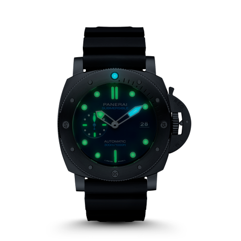 Panerai Submersible QuarantaQuattro Verde Smeraldo PAM 1287 Automatic ...