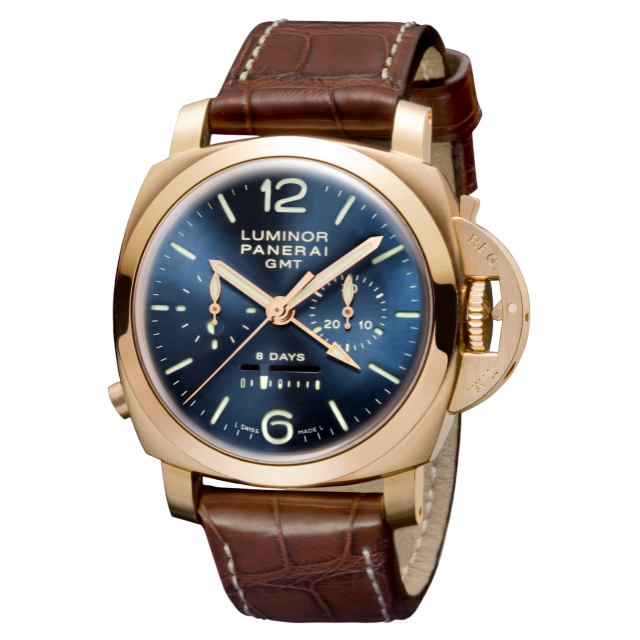 Luminor 1950 8 Days Chrono Monopulsante GMT Pink Gold - 44mm