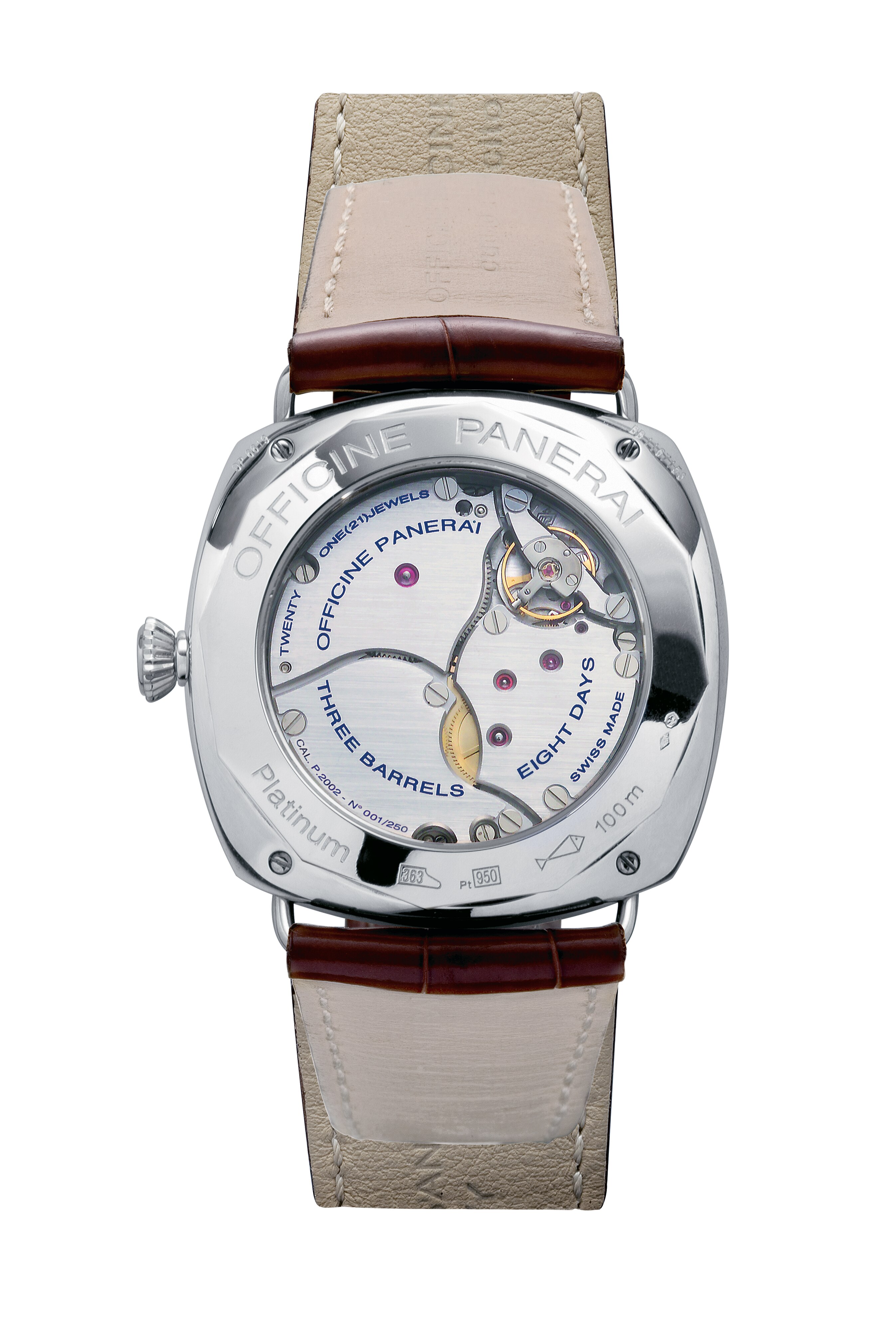 Panerai Radiomir 8 Days GMT Platinum - 45mm PAM 201 45mm Manual Wind ...