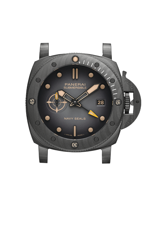 Panerai Submersible QuarantaQuattro GMT Navy SEALs Carbotech™ PAM 1513 ...