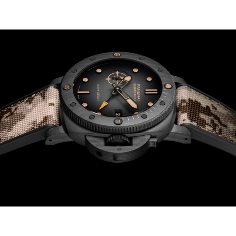 Panerai Submersible QuarantaQuattro GMT Navy SEALs Carbotech™ PAM 1513 ...