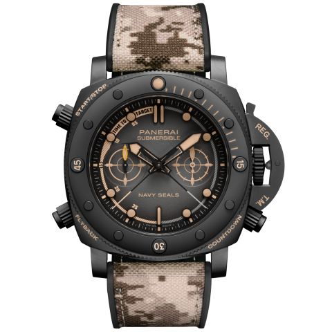 Panerai Submersible Chrono Navy SEALs Titanio PAM 1521 47mm Automatic ...